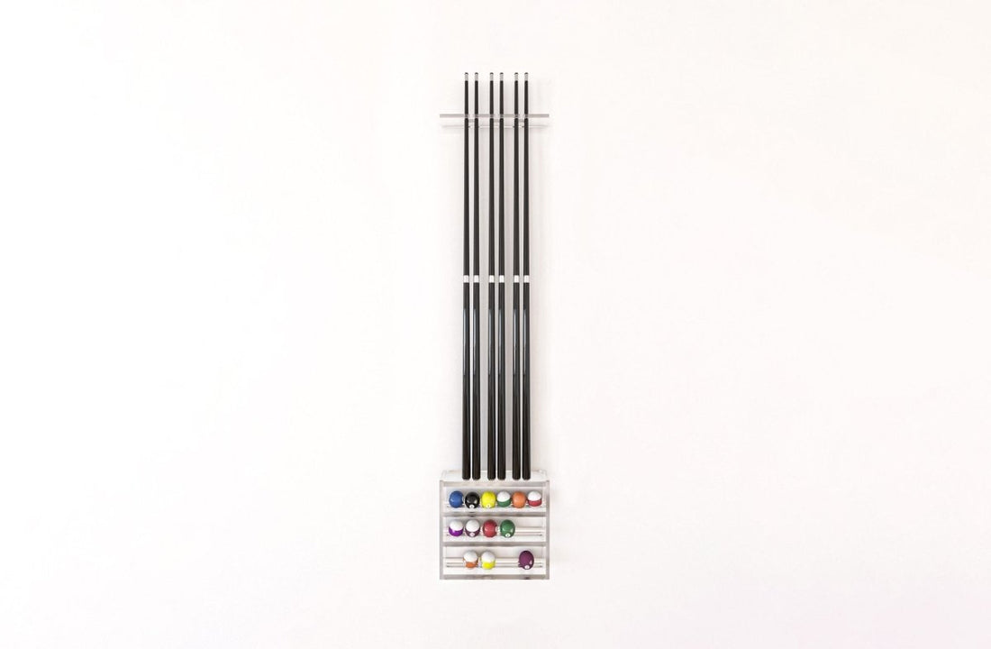 Lucite Minimal Wall Rack Billiard Cue Racks - Pool Table Portfolio ...