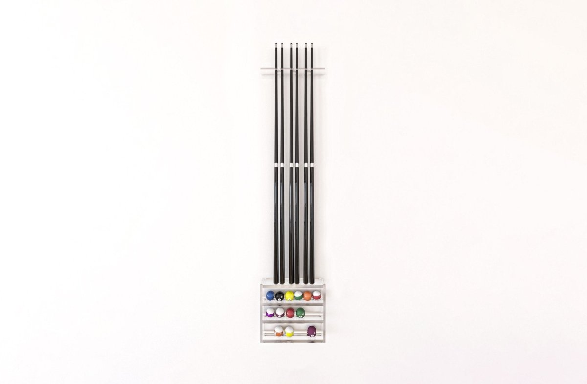 Lucite Minimal Wall Rack Billiard Cue Racks - Pool Table Portfolio ...